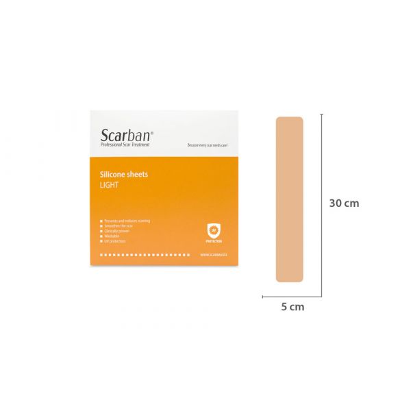 Scarban Light Silicone Sheets: Flexible Scar Treatment with UV Protection